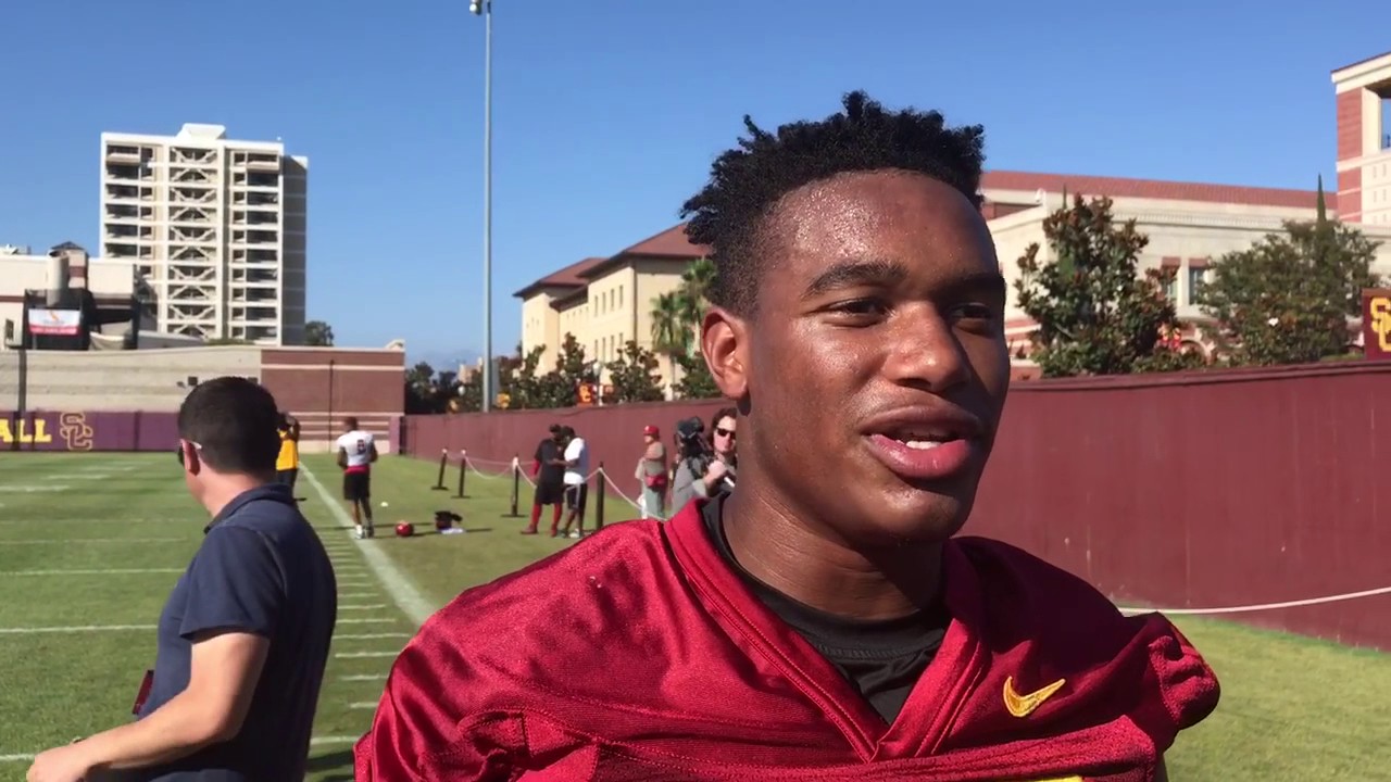 USC WR Velus Jones: Fall Camp Day 10 - YouTube