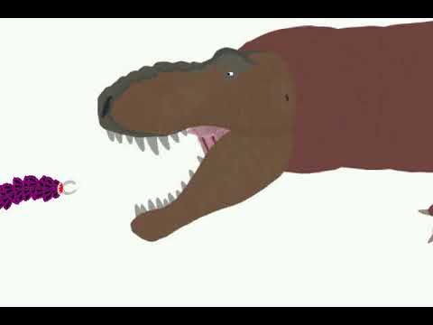 T-Rex eats worm