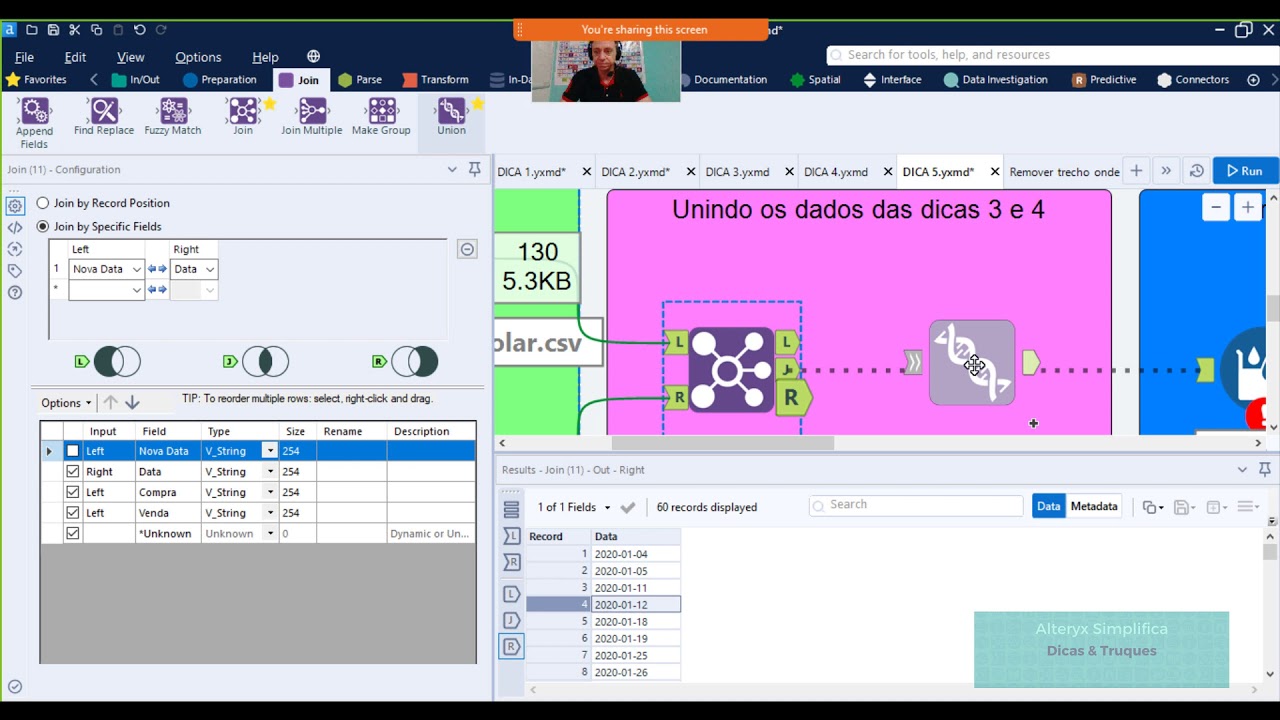 Alteryx Simplifica #4 - Como fazer left, right e full join no alteryx ...