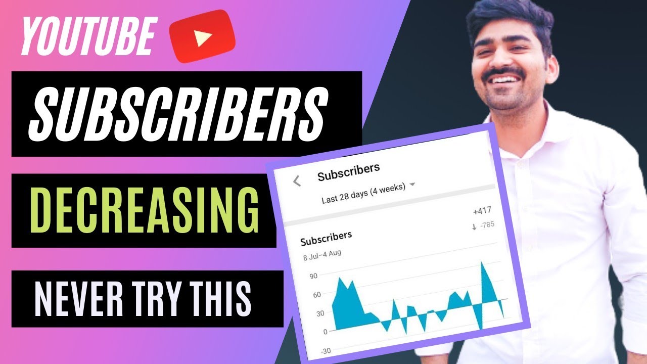 YouTube Subscribers Dropping! youtube subscribers cut problem solve! decrease automatically fix ...