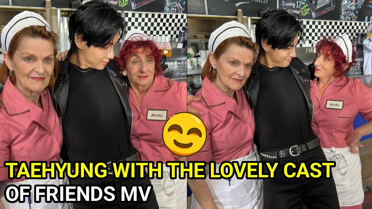 This is so Cute! Taehyung with the couple actresses in friends MV 🥹 ...
