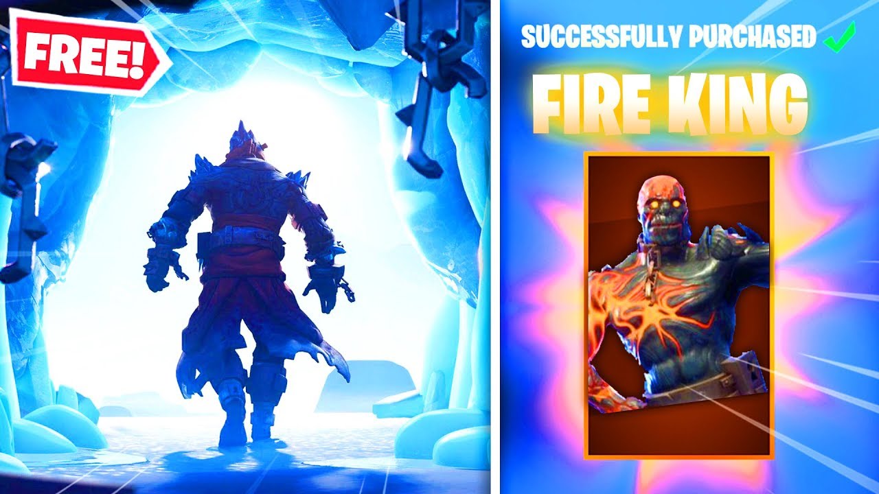 HOW TO UNLOCK "FIRE KING" IN FORTNITE! NEW "SNOWFALL" SKIN REVEALED ...