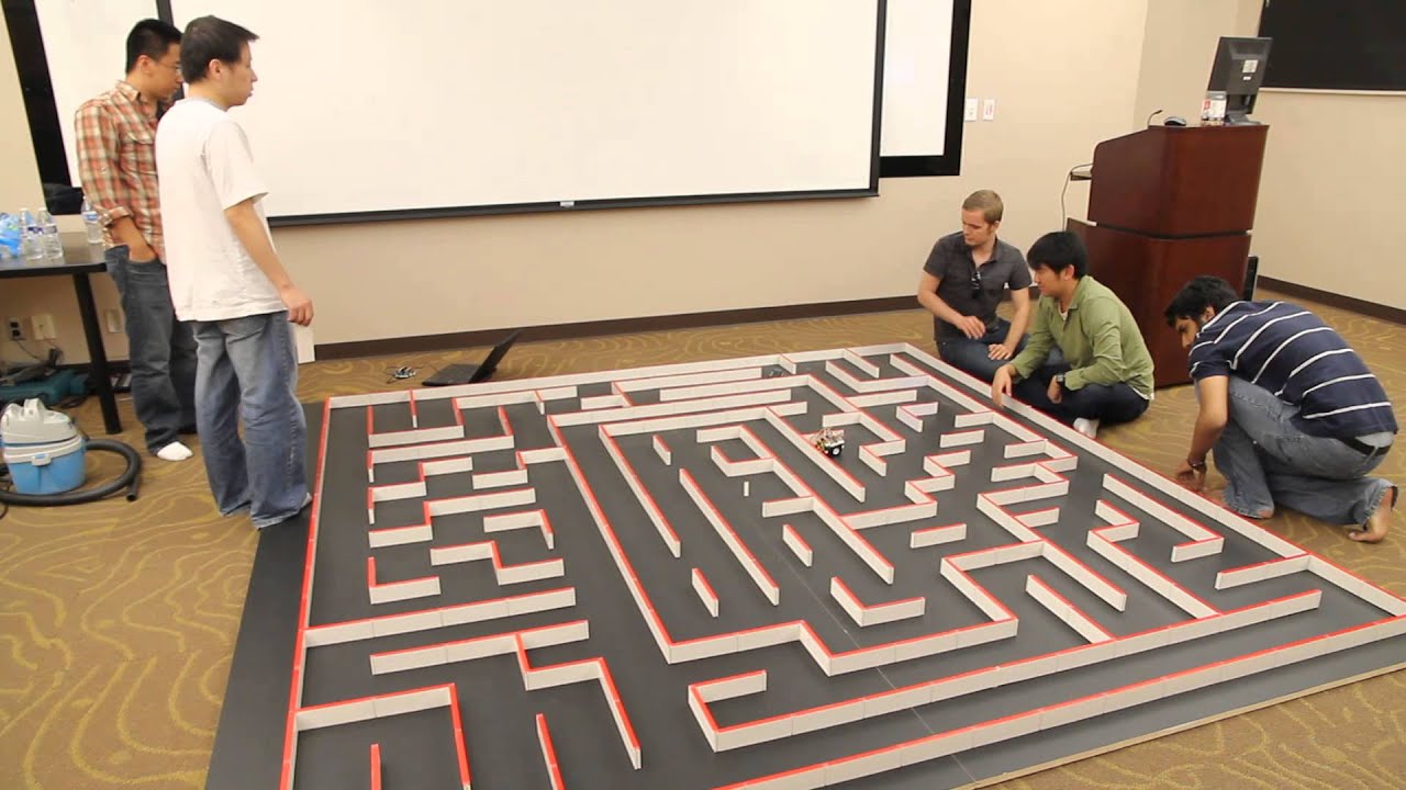 2013 All America Micromouse Competition UCLA Green Giant V2.2 Test ...