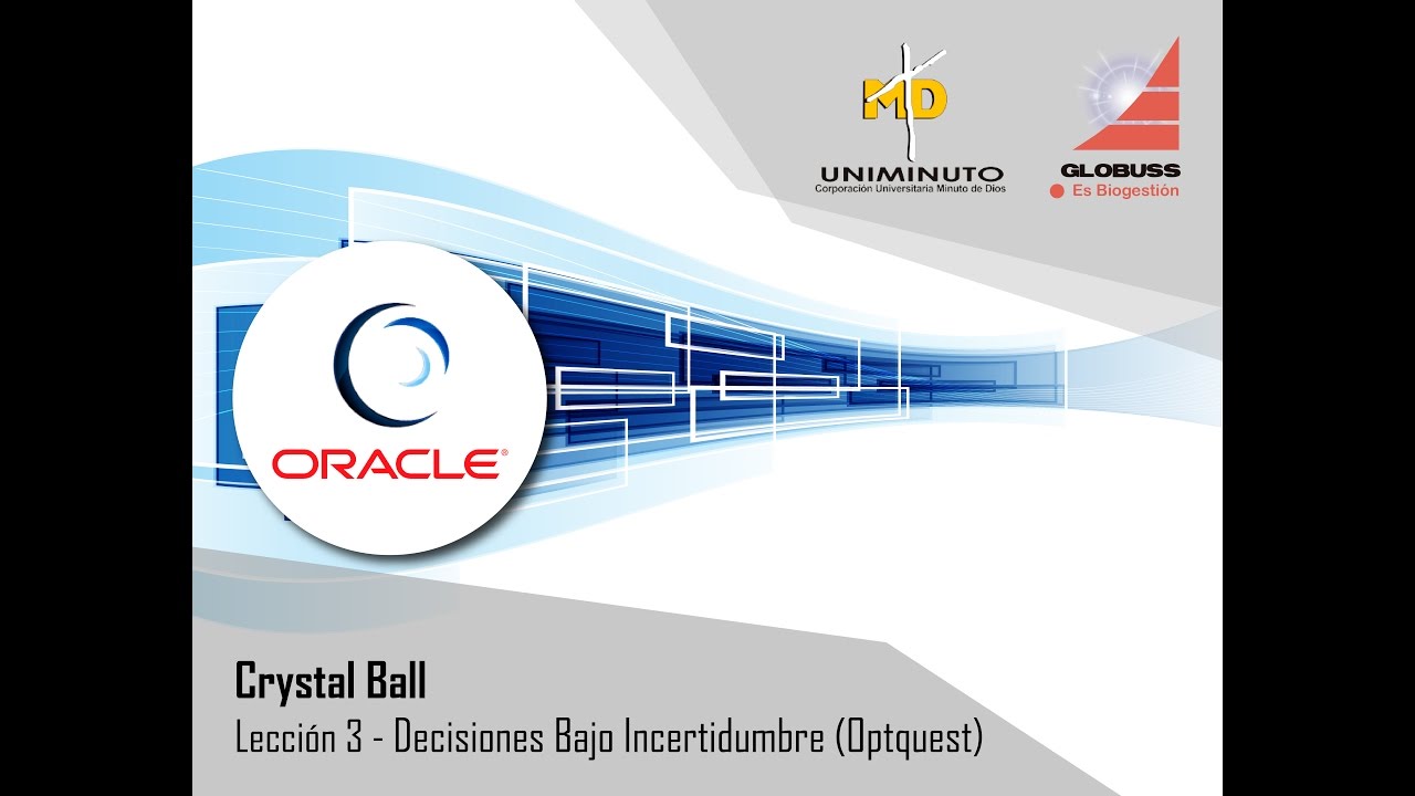 Crystal Ball - Decisiones Bajo Incertidumbre Optquest - YouTube