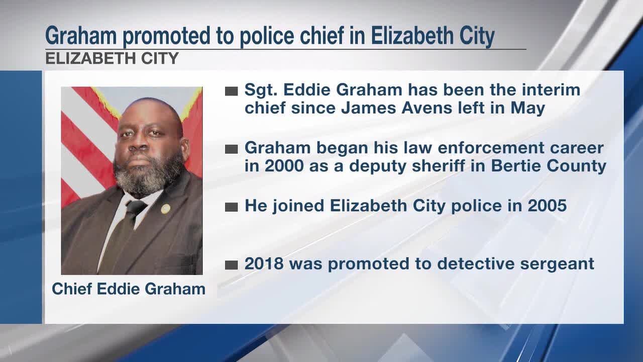 Graham promoted to police chief in Elizabeth City - YouTube