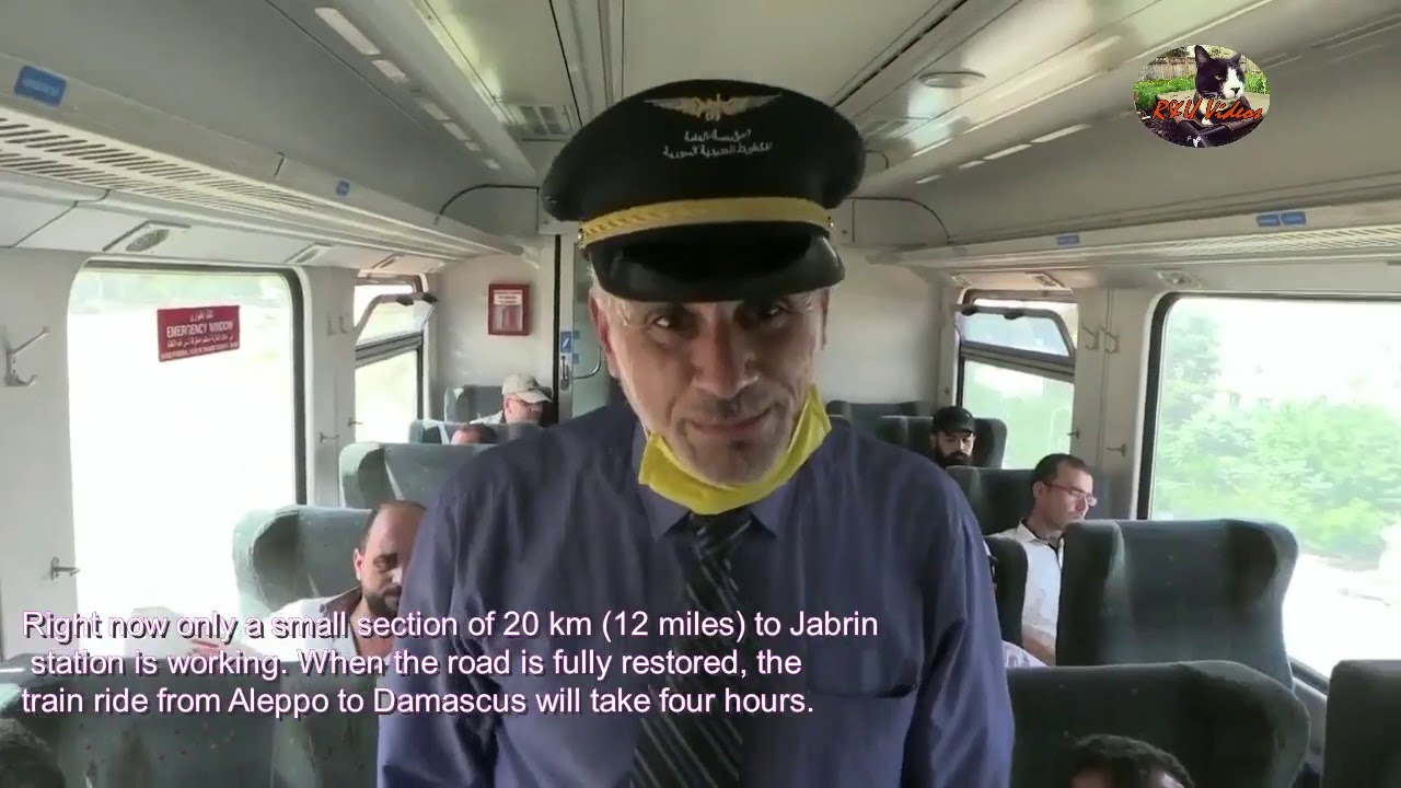 Most of the Aleppo to Damascus railway line is restored - YouTube