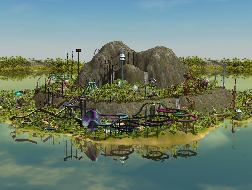 RCT3 - Mikey World 12 - The Island Park - YouTube