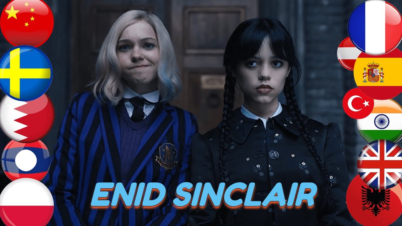 Enid Sinclair in different languages meme // Wednesday // Part II - YouTube