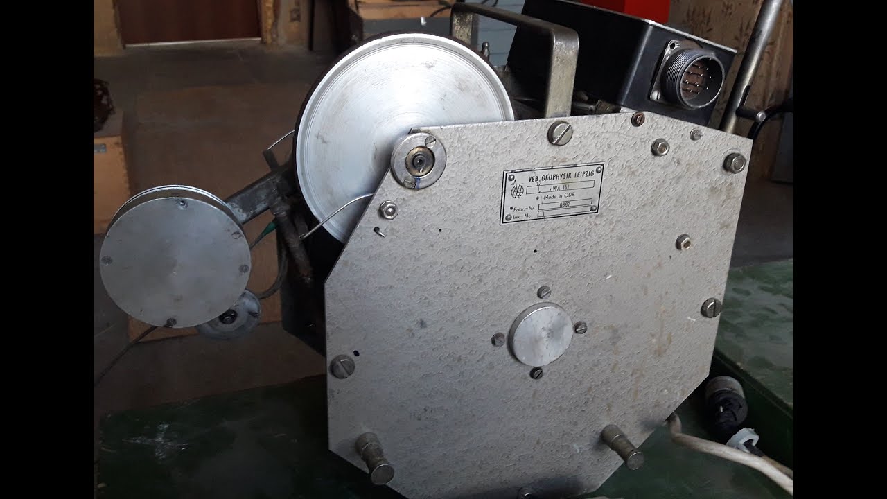 Немецкая геофизическая лебёдка для шахты.German geophysical winch for ...