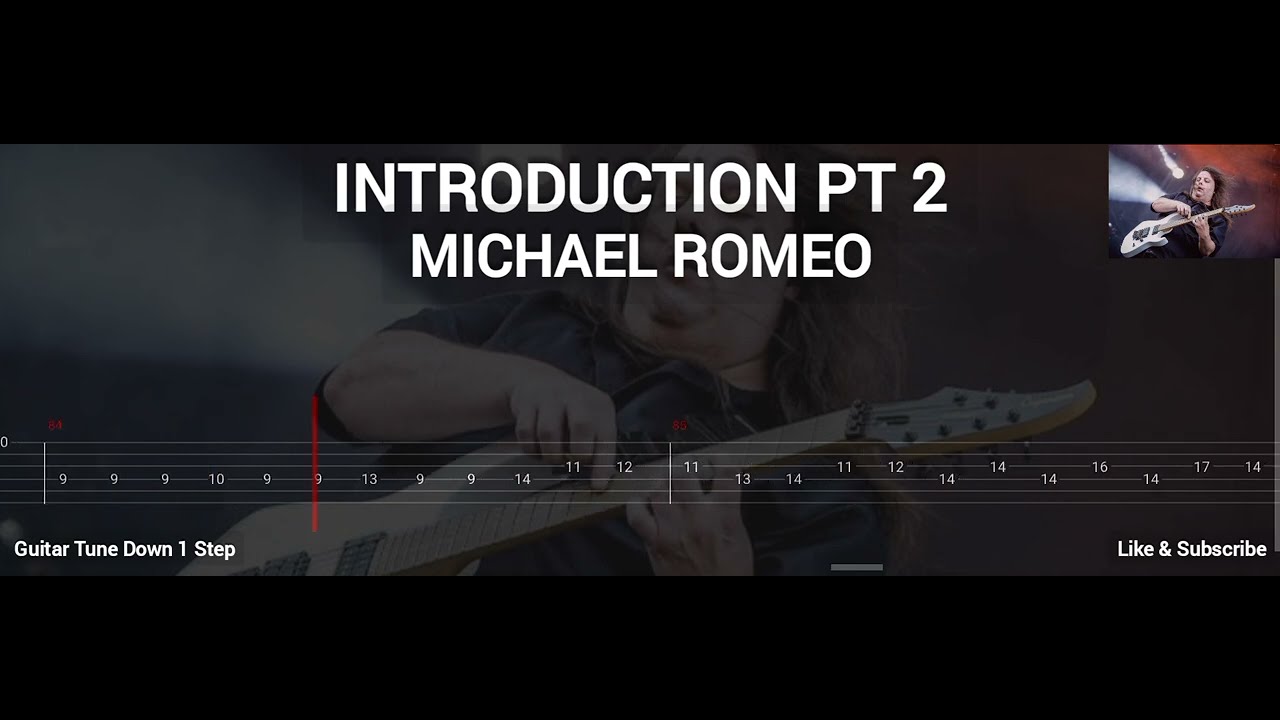 MICHAEL ROMEO - INTRODUCTION PT 2 ( TAB GUITAR ) - YouTube