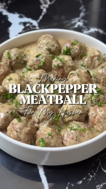 Blackpepper Meatballs #cooking #food #recipe - YouTube