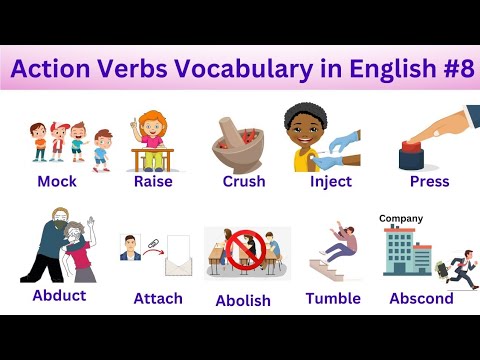 Action Verbs Vocabulary in English | Learn Essential Verbs for Fluent ...