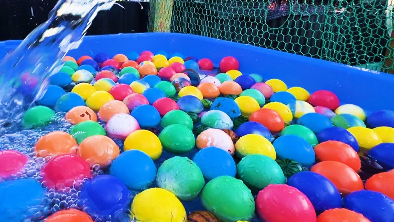 Water Marble Run ASMR ☆ Colorful wooden balls Transparent pipe & water ...