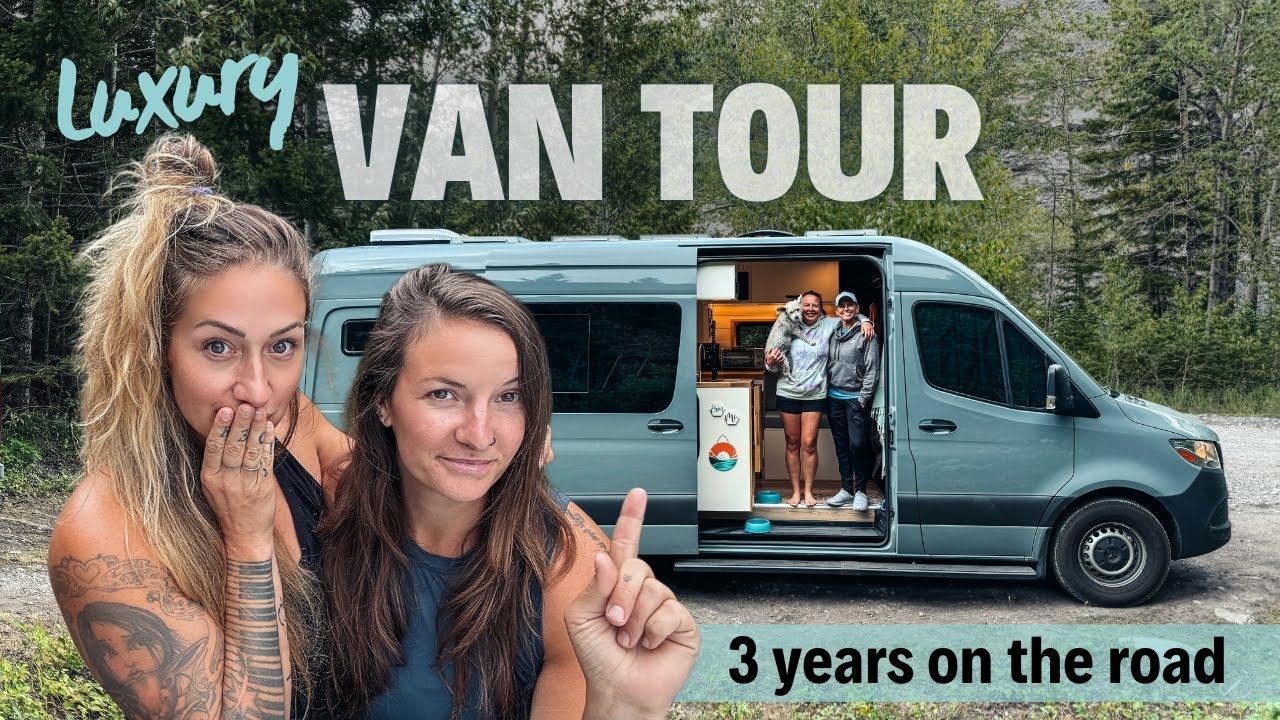 Van TOUR after 3 YEARS on the road FULL TIME - it has EVERYTHING ...