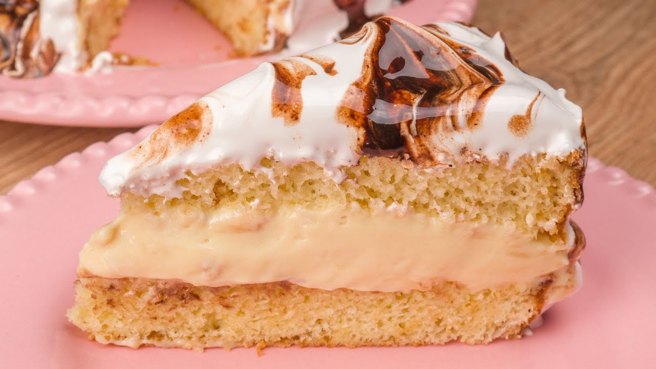 BOLO DE CREME COM MARSHMALLOW DA MINHA MÃE | Cook'n Enjoy 1219 - YouTube