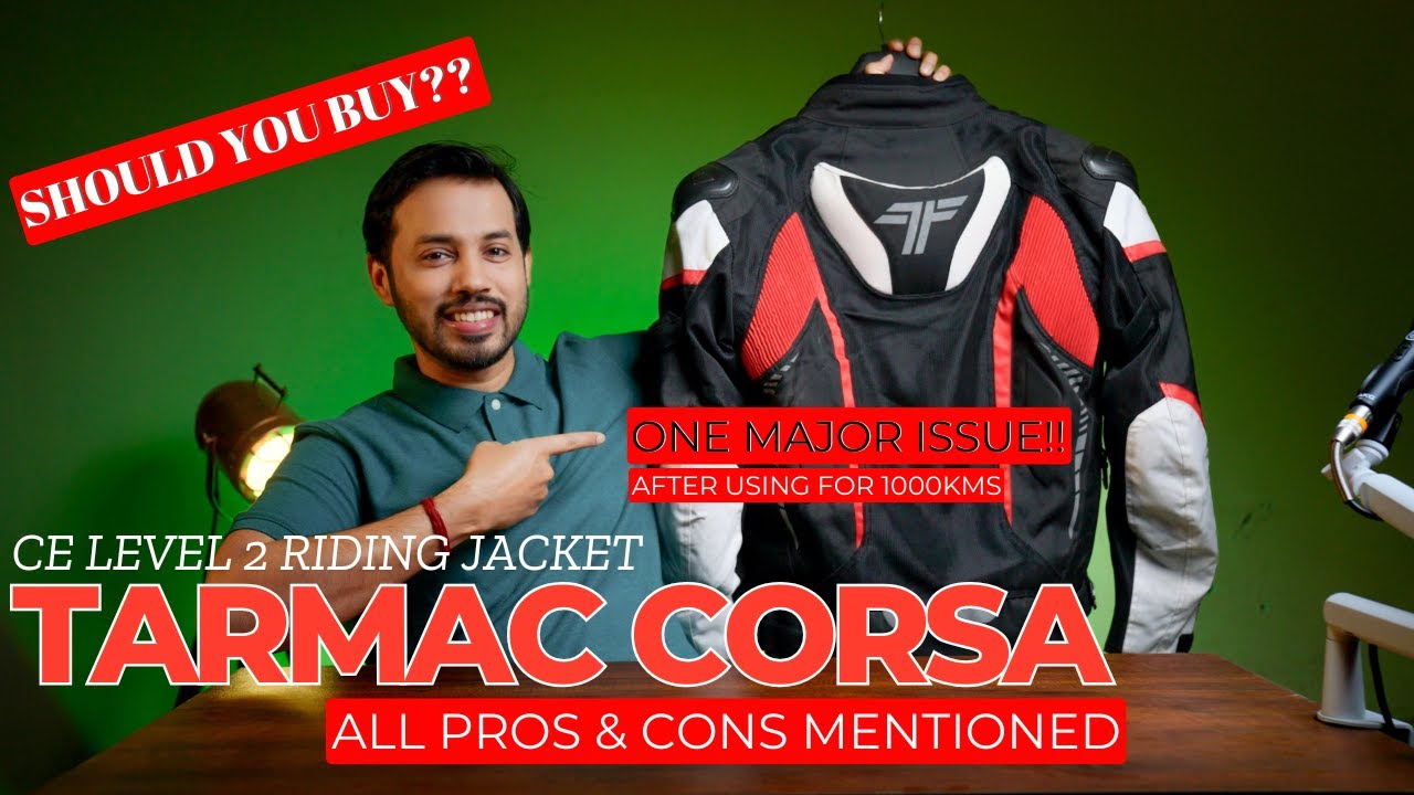 TARMAC CORSA CE Level 2 riding jacket within Rs.10000 || My Review ...