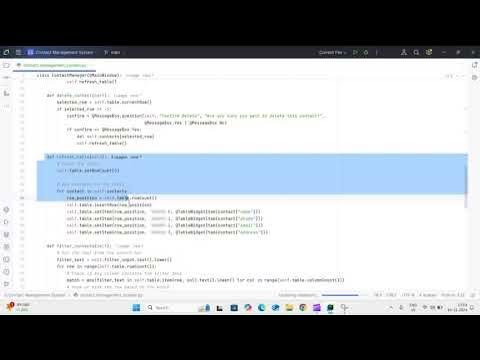 Contact Book Project using python - YouTube