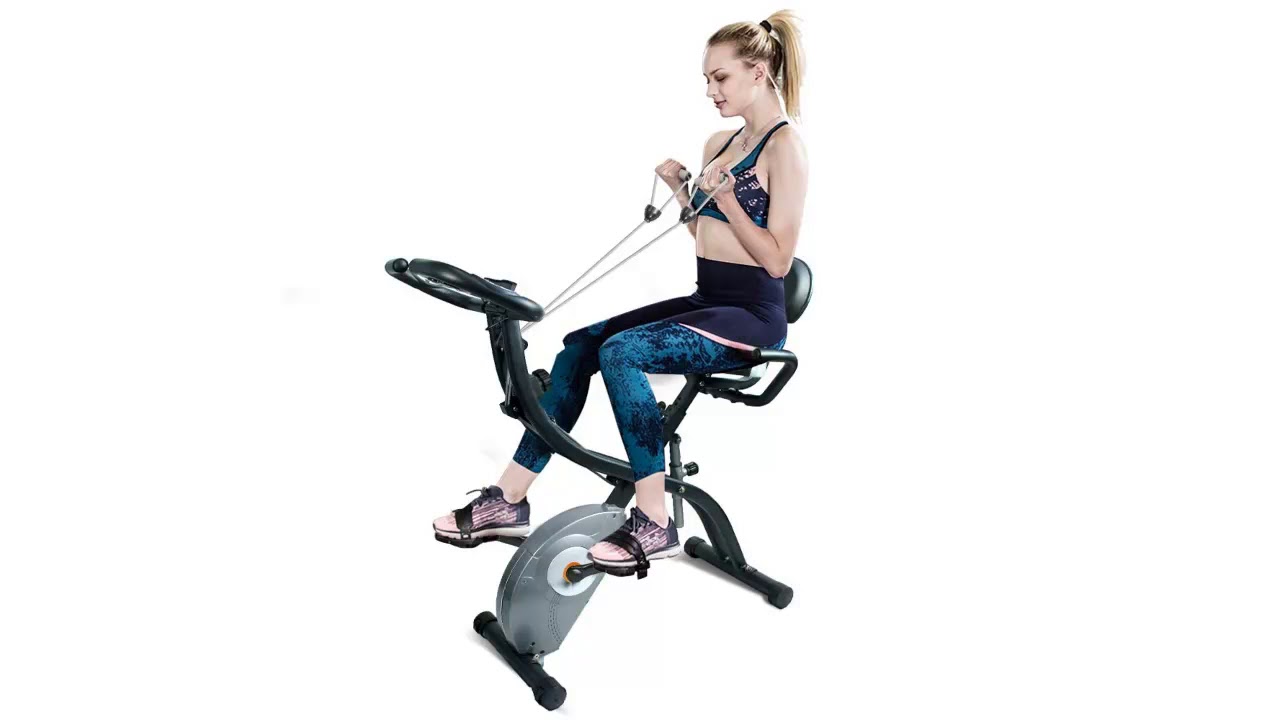 ATIVAFIT Fitness Bike 4in1 Heimtrainer mit Rückenlehne - YouTube