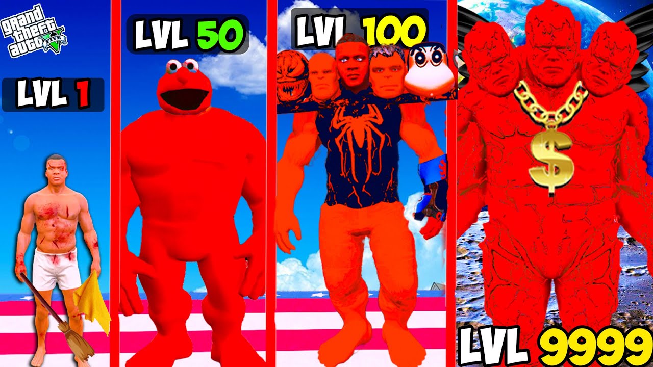 FRANKLIN Growing BIGGEST RED GOD HULK In GTA 5! - YouTube