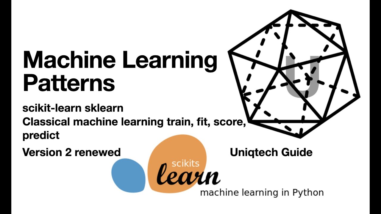 Basic scikit-learn code pattern, code snippet, machine learning v2 ...