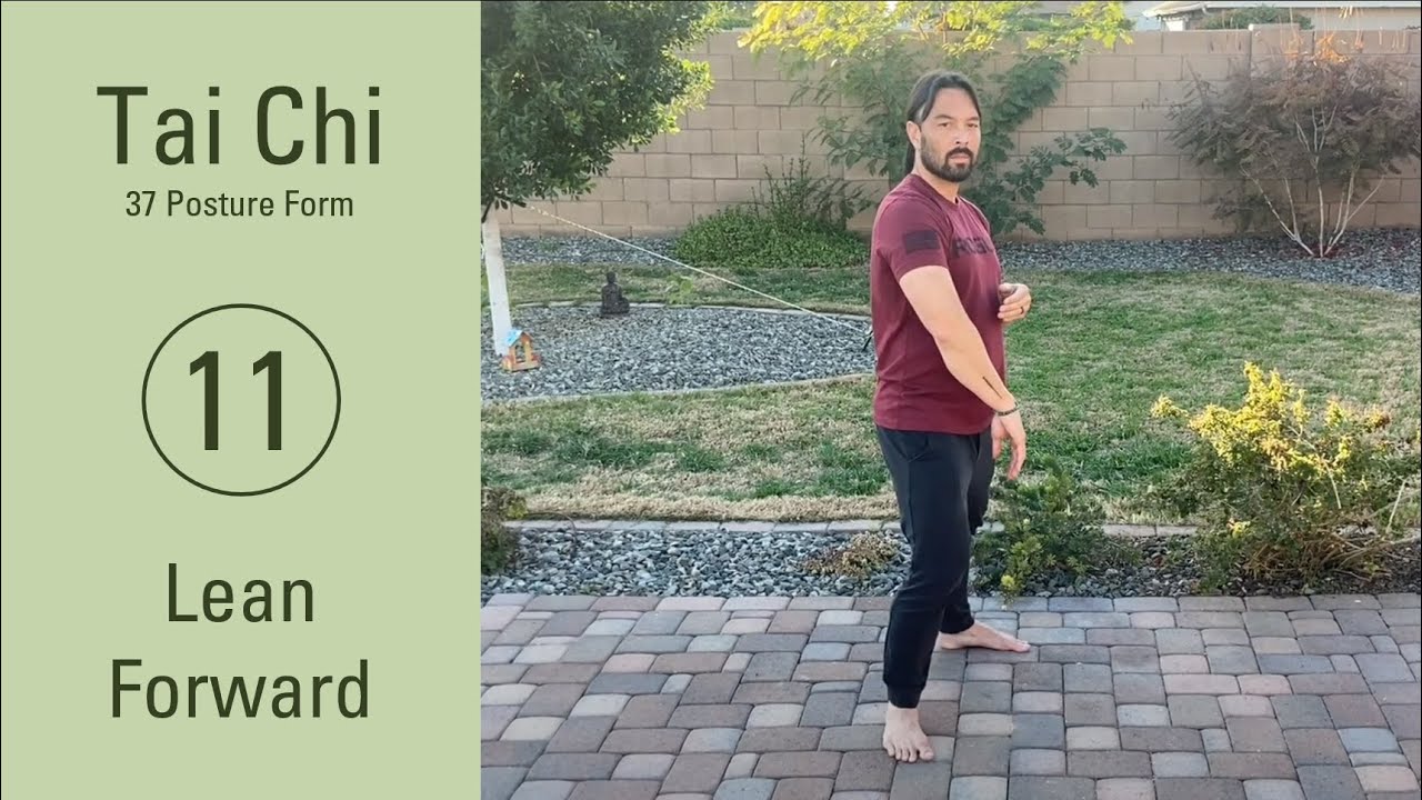 11. Lean Forward | Tai Chi 37 Posture Form - YouTube