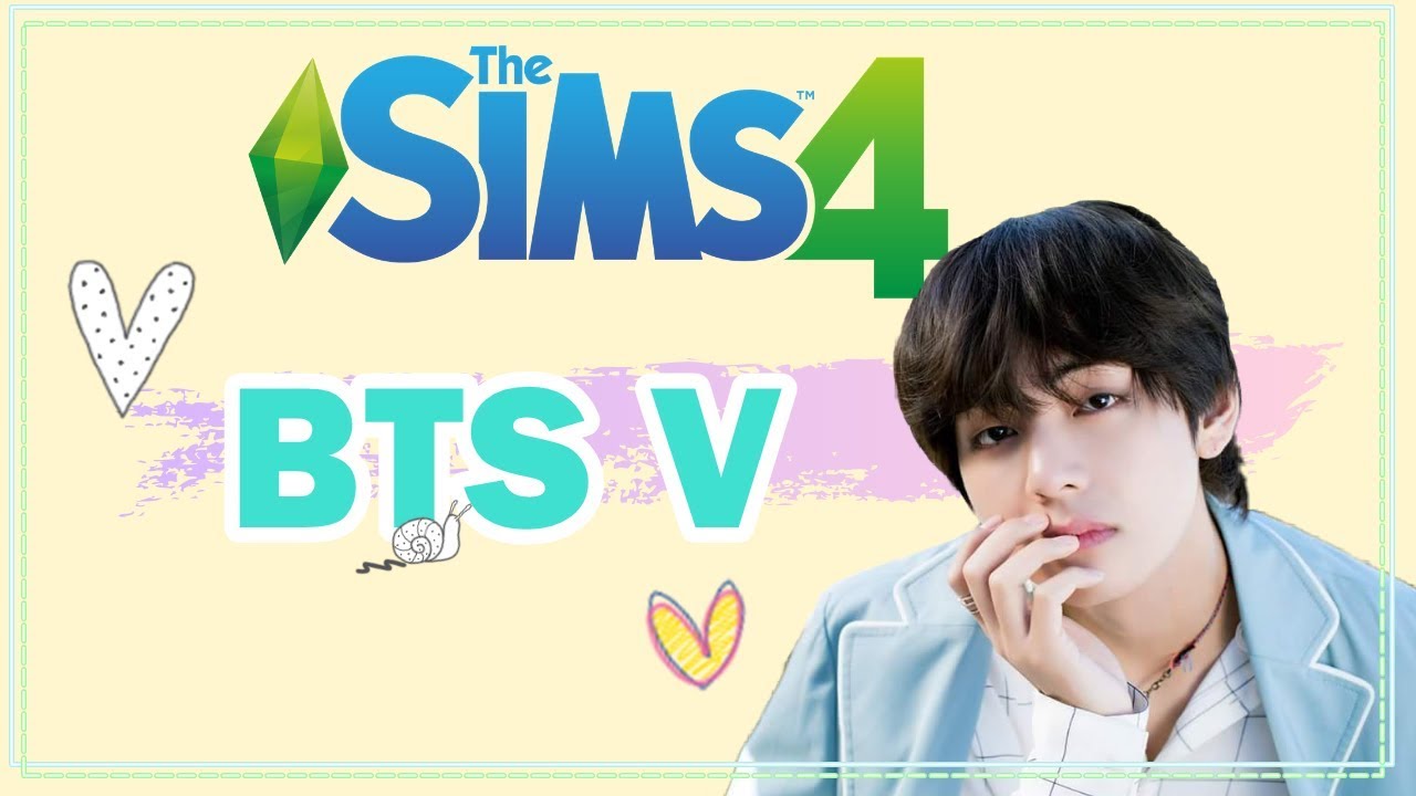 Sims 4: BTS V [Speed CAS + CC List] - YouTube