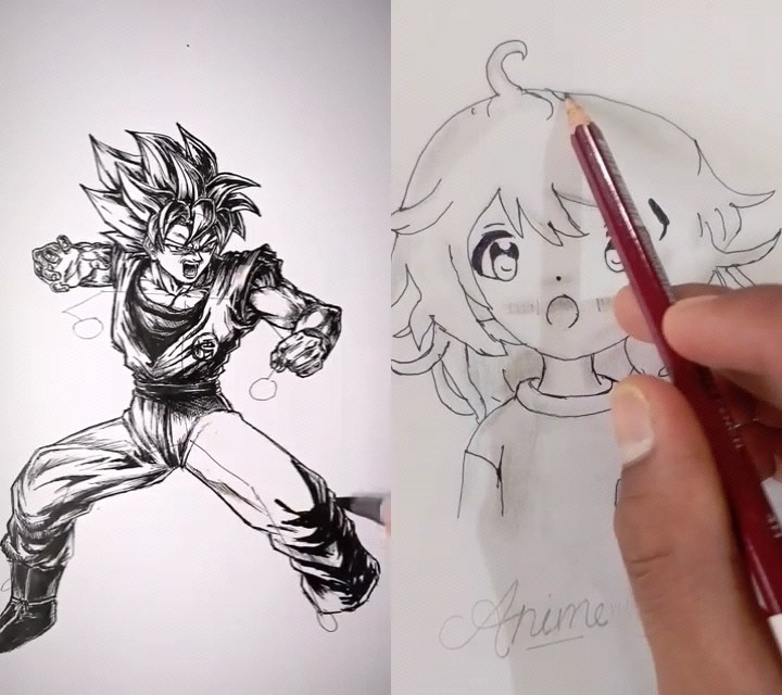 stick man/ Anime Drawing Transformation 😯 #shorts #anime #drawing Anime ...