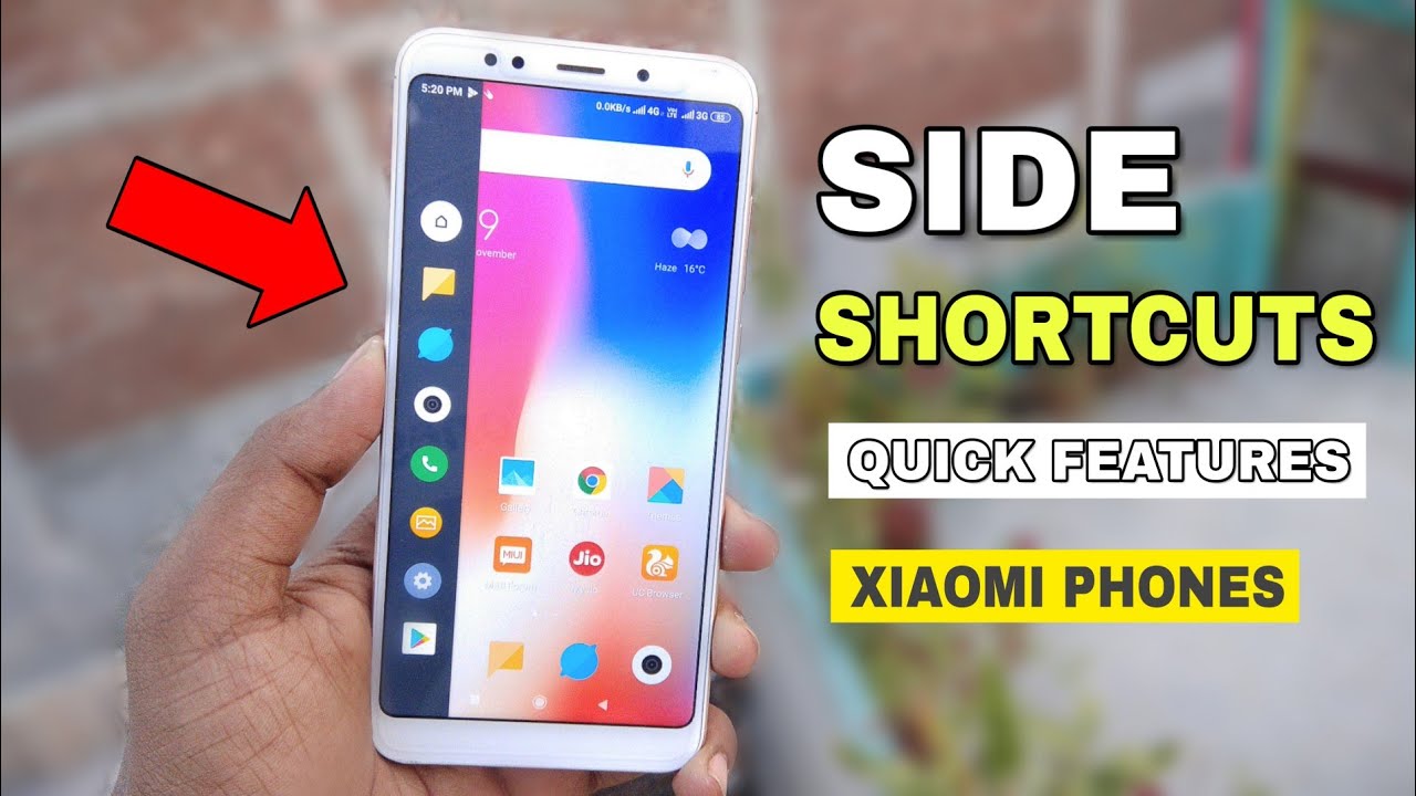 How To Enable Side Shortcuts | Quick Features | on Xiaomi Phones - YouTube
