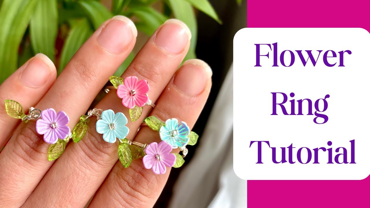 Flower Ring 🌸 Wire Wrap Tutorial - YouTube