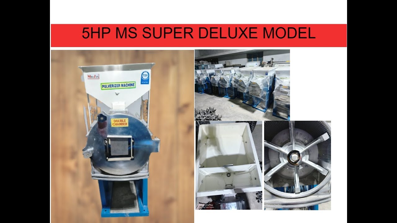 5HP MS BODY SUPER DELUXE MODEL PULVERISER MACHINE #pulverisermachine ...