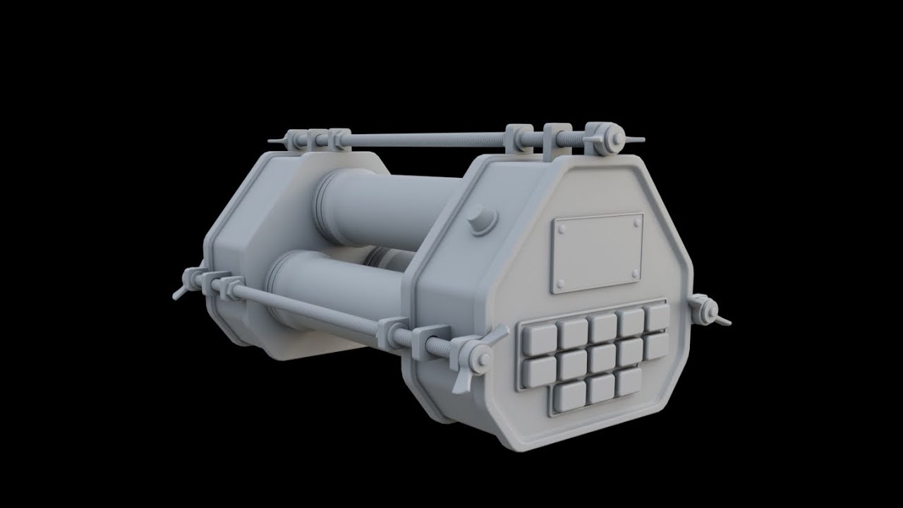 BLENDER CHALLENGE 6: Alien Isolation AI Bomb (Part 4: Ambient Occlusion ...