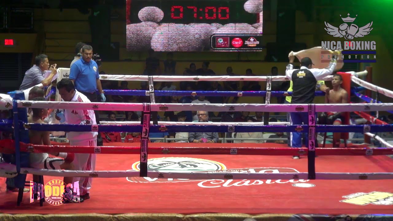 Elton Lara VS Jordan Escobar - Fedecentro Super Mosca -Nica Boxing ...