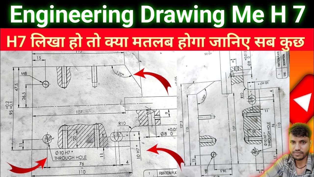 Engineering drawing me h7 likha ho to uska kya matlab hoga ड्राइंग में ...