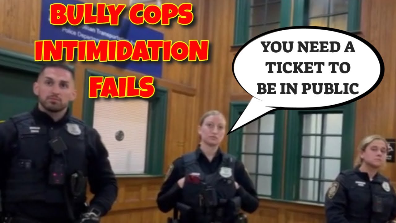 New York Cops Try To Intimidate A Man With A Camera - YouTube