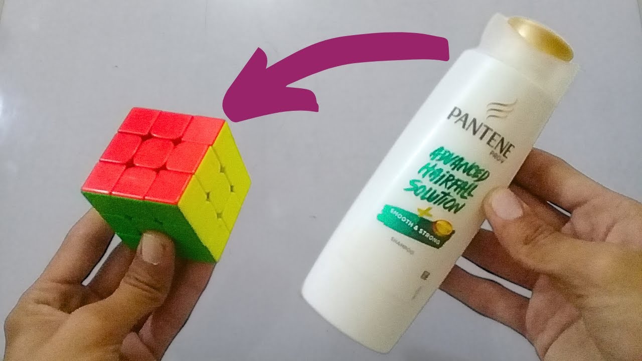 Experiment on Rubik's cube || Using Shampoo in my cube || Will it's ...