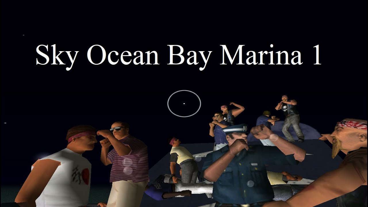 GTA Vice City Peds Riot Gang War: Sky Ocean Bay Marina 1 - YouTube