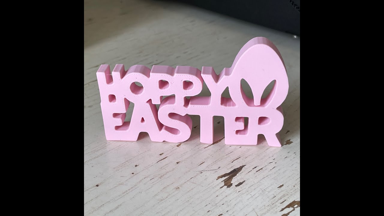 Create some fun standing text with 3D printer - YouTube