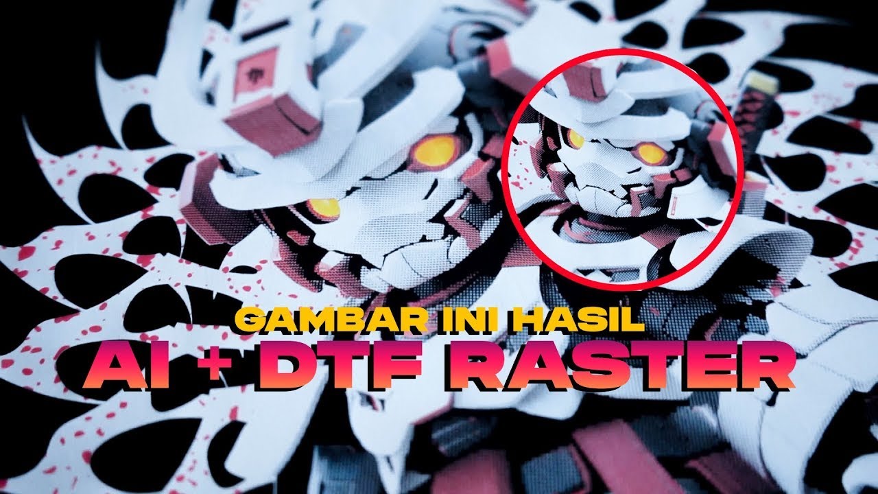 Tutorial & Hal yg perlu diperhatikan untuk membuat sablon DTF Raster ...