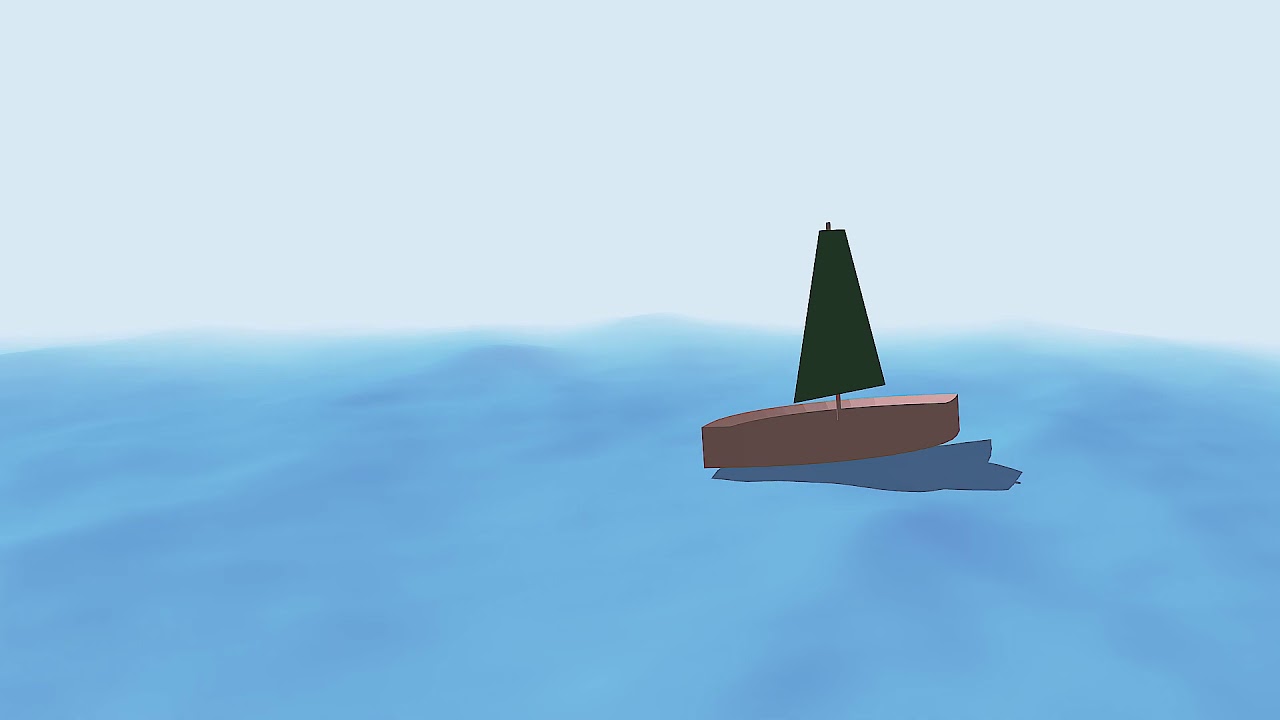 Blender Schiff - Ship Boot Boat Animation auf dem Ozean - Ocean ...