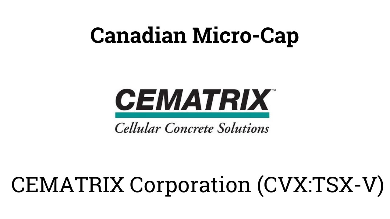 Your Stock, Our Take CEMATRIX Corporation (CVX:TSX-V) - YouTube