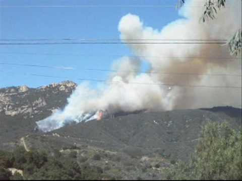 Jesusita Fire Day One 5 5 09 Santa Barbara, Ca. - YouTube