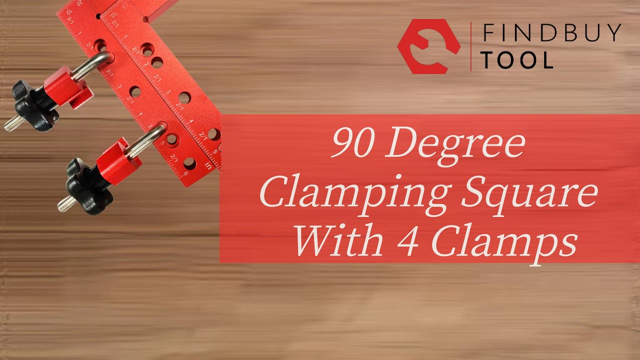 90 Degree Clamping Square with 4 Clamps – FindBuyTool