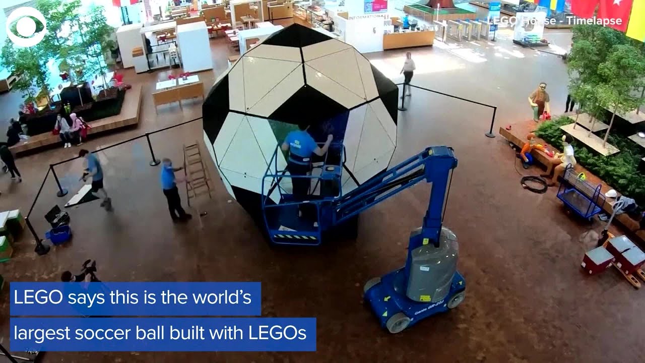 WEB EXTRA: Giant Soccer Ball Built With LEGOs - YouTube
