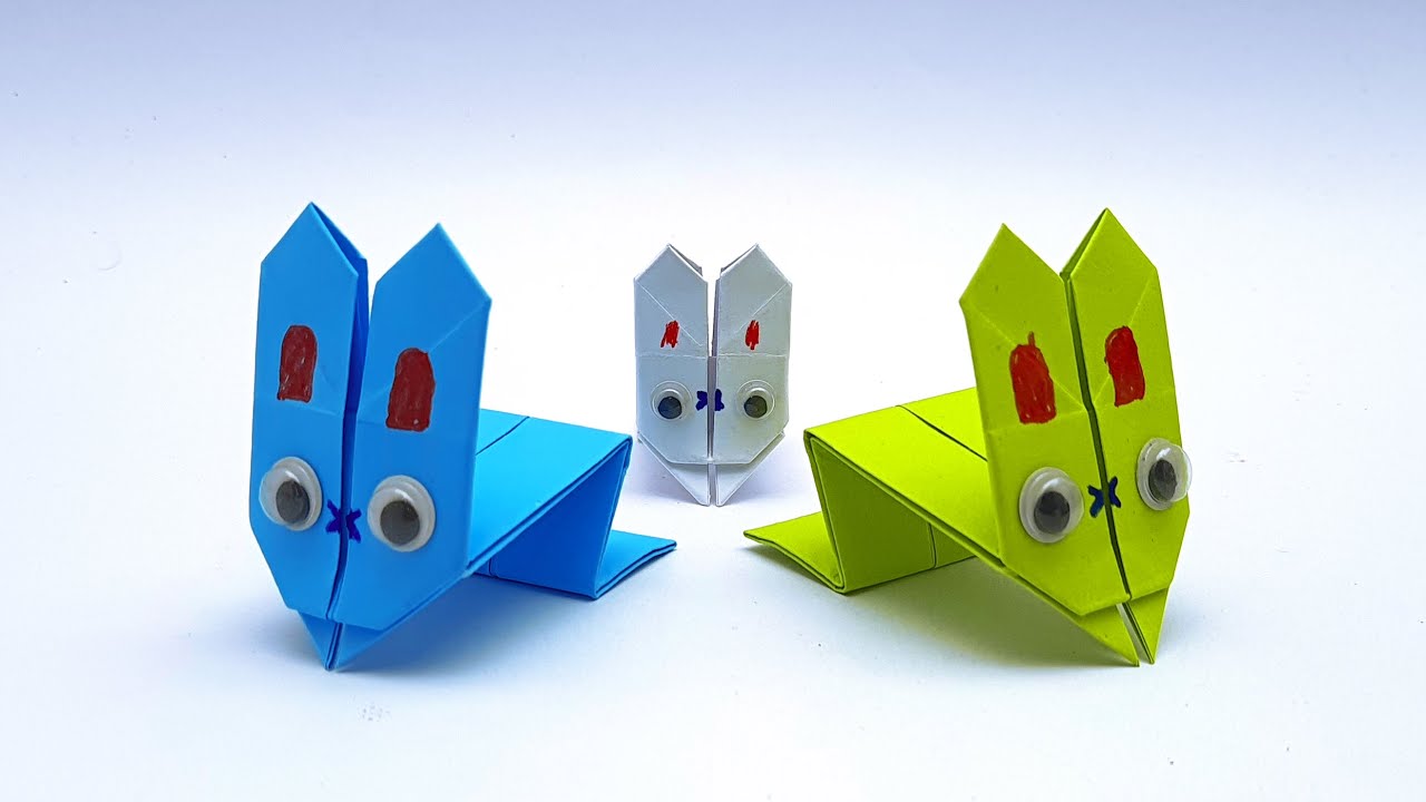 How To Make Easy Paper Jumping Rabbit | Handmade Paper Crafts Idea ...
