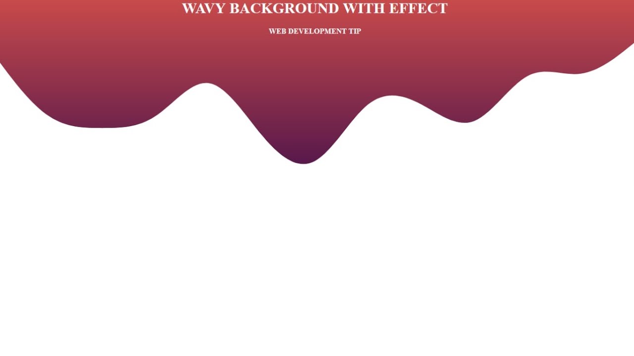 Wavy Background With Effect - YouTube