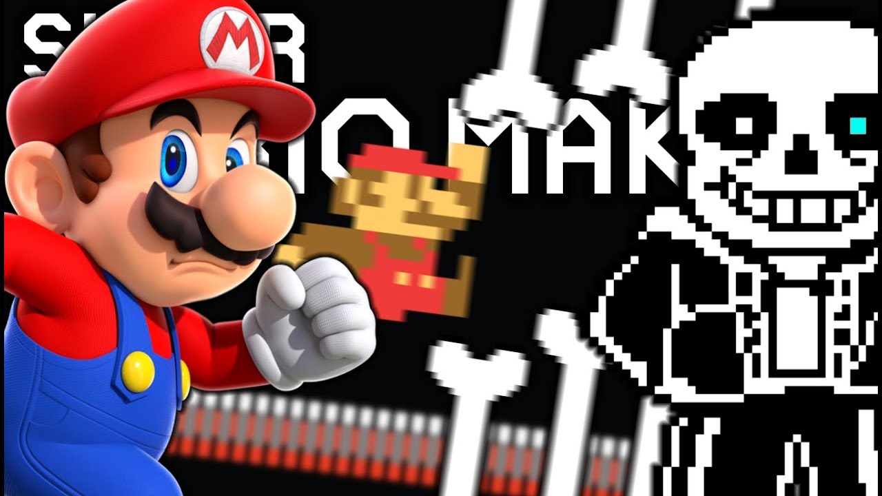 MARIO VS. SANS!!! EASY MODE?!?! | Undertale Levels | Super Mario Maker ...