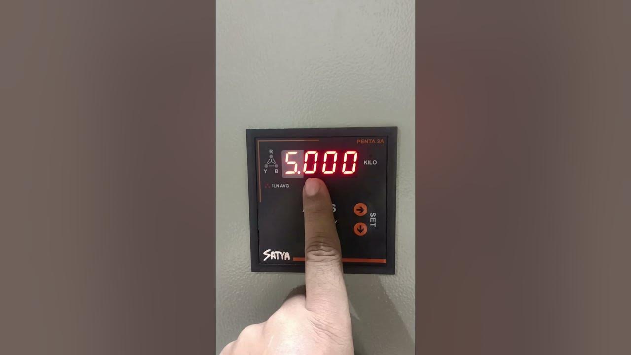 SATYA make PENTA 3A DIGITAL Ammeter#programming #digitalammeter # ...