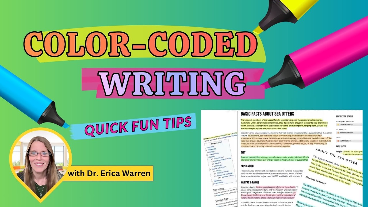 Color-Coded Writing Tips for Better Essays - YouTube