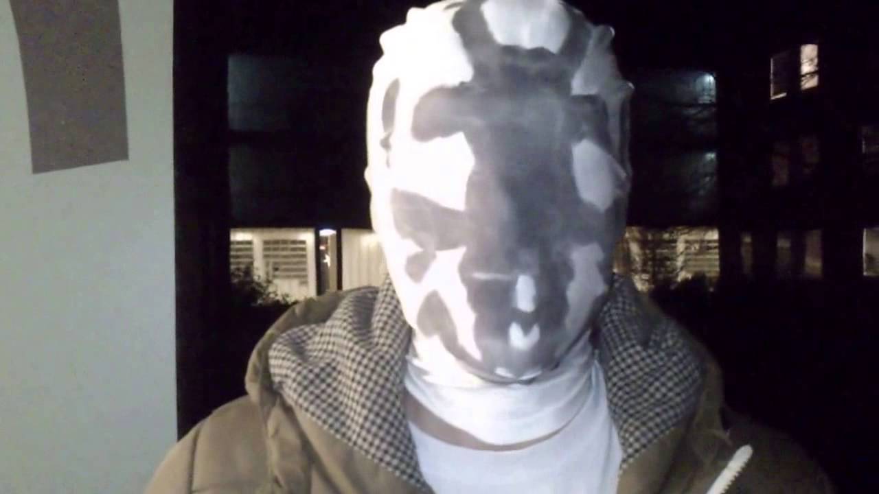 Real Rorschach mask - YouTube