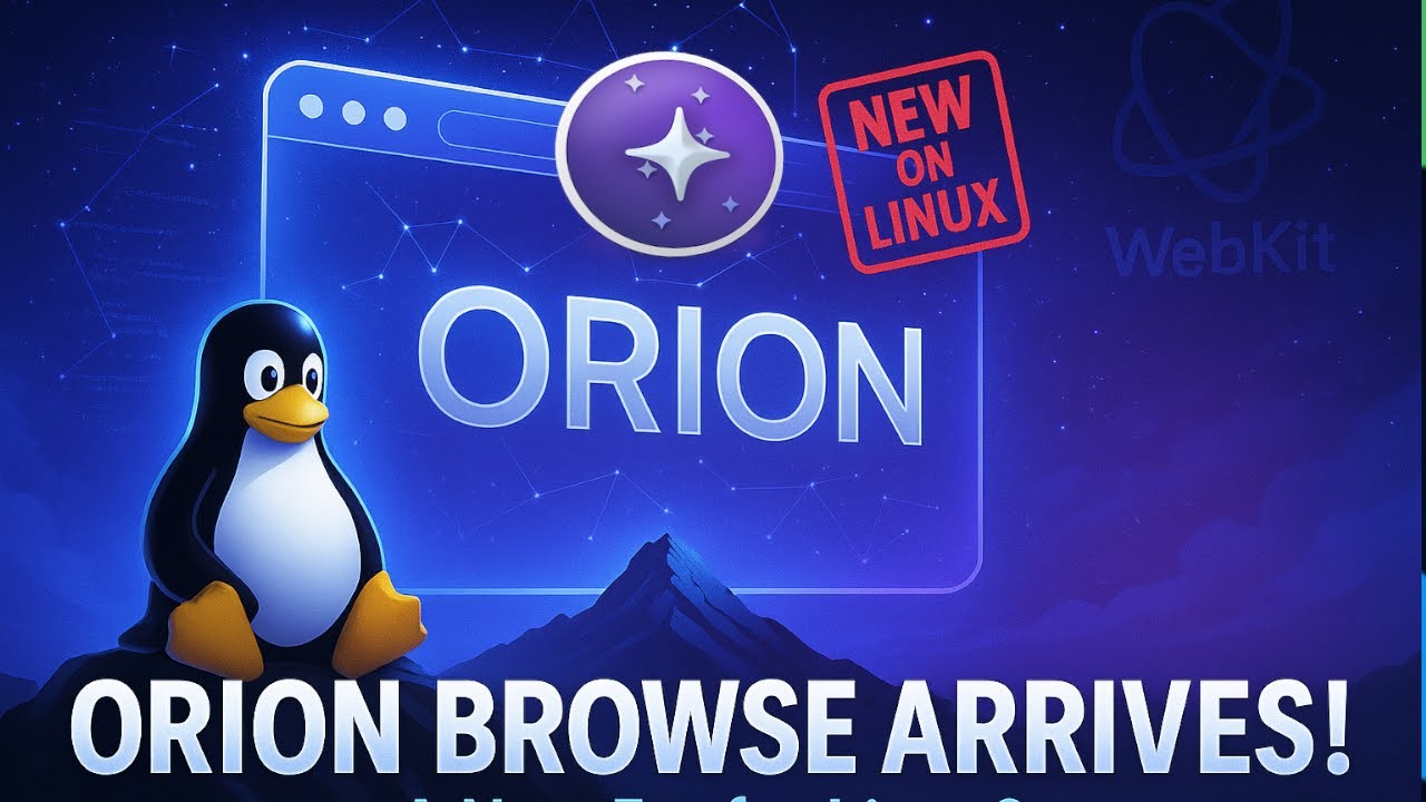 Orion Browser Is Coming to Linux! A New Player Focused on Privacy - YouTube